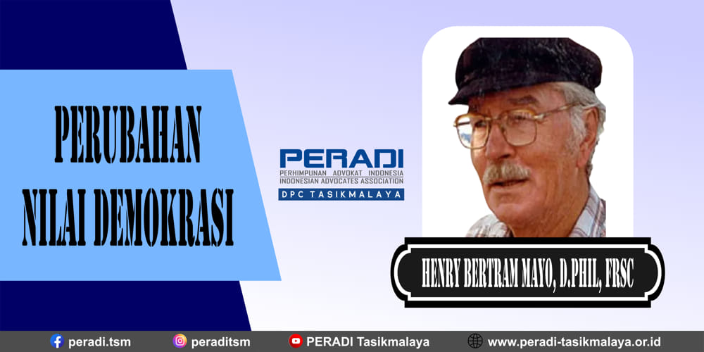 Perubahan Nilai Demokrasi Menurut Henry Bertram Mayo, D.Phil, FRSC ...